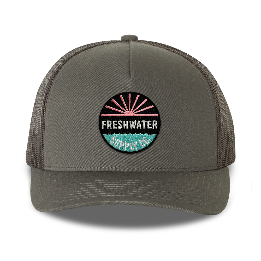 Freshwater Sunset Patch 5-Panel Trucker Cap – Freshwater Supply Co.